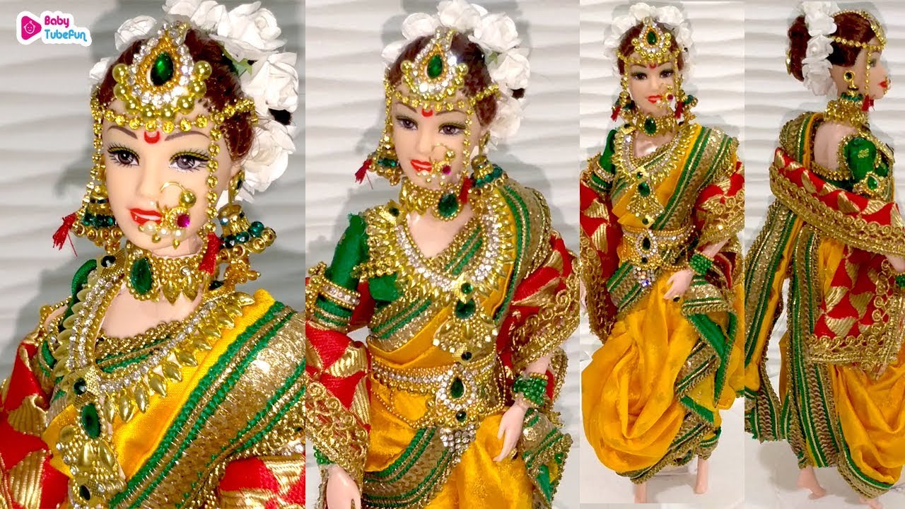 How to make a Maharashtrian bridal doll?